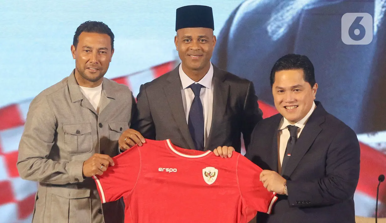 Momen PSSI Perkenalkan Pelatih Timnas Indonesia Patrick Kluivert Kepada Publik - Foto Liputan6.com