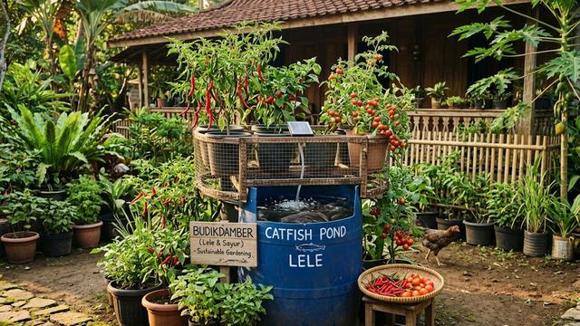 6 Ide Ternak Lele Mini dalam Tong Bekas Kombinasi Kebun Sayur yang ...