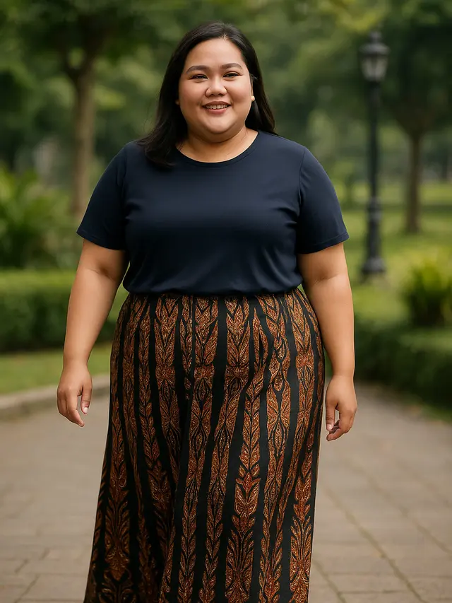 12 Model Batik Wanita Gemuk yang Modis 2025, Nyaman dan Percaya Diri ...