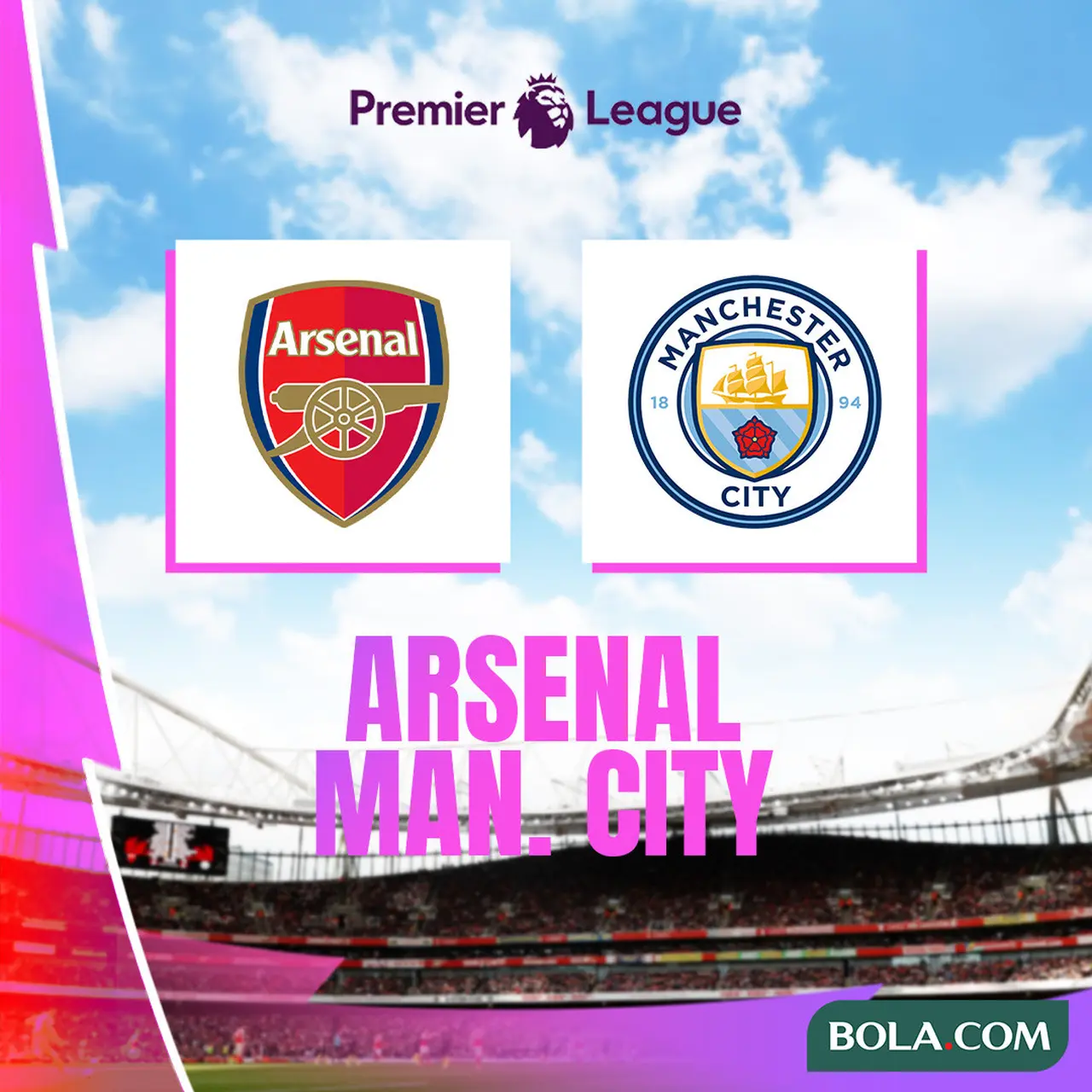 Link Live Streaming Liga Inggris di Vidio Malam Ini: Arsenal Vs Man City - Inggris Bola.com