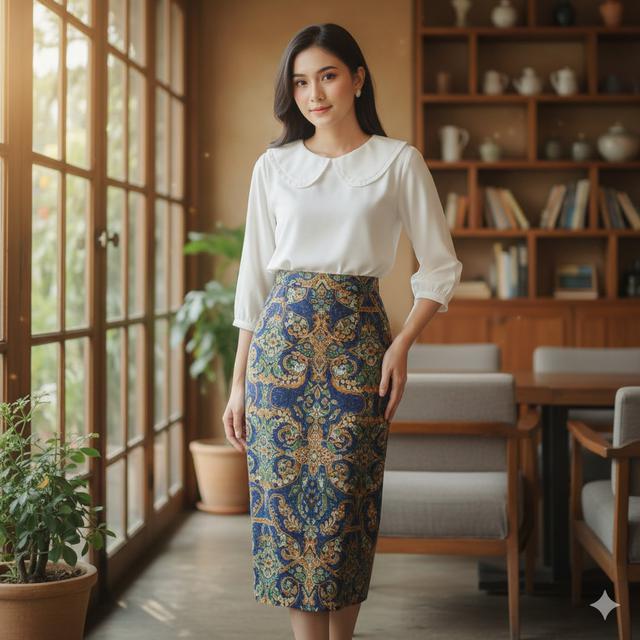 Rok Batik Midi Cocok dengan Baju Apa? Ini 9 Pilihan yang Bikin ...