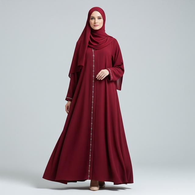 7 Model Abaya Simple tapi Terlihat Glamor, Cocok untuk Acara Resmi dan ...