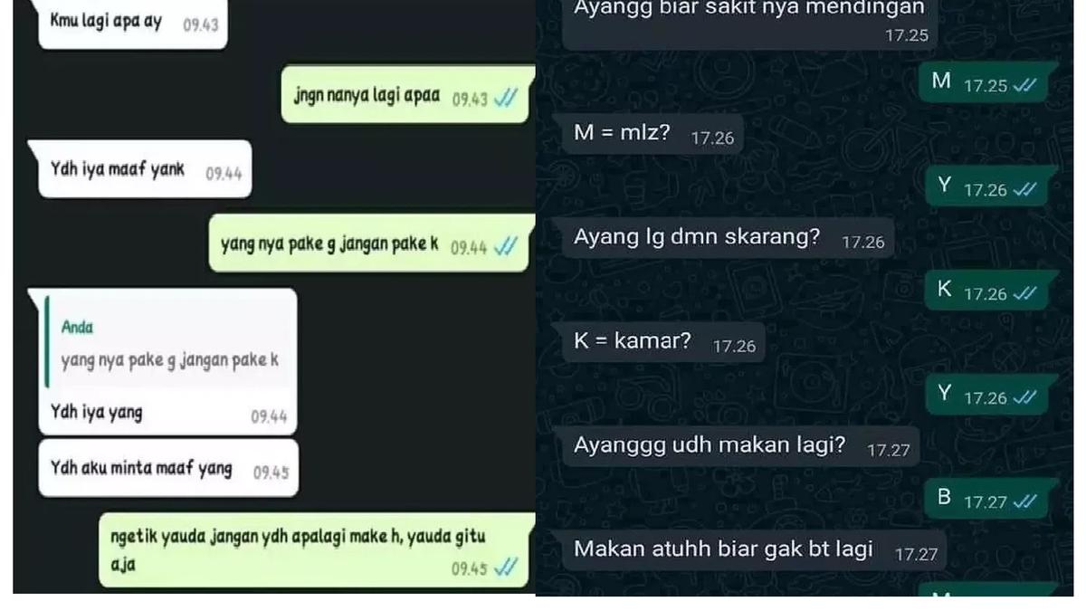 9 Chat Orang Pacaran Ini Buat Gemas dan Kesal, Selalu Salah - Hot ...