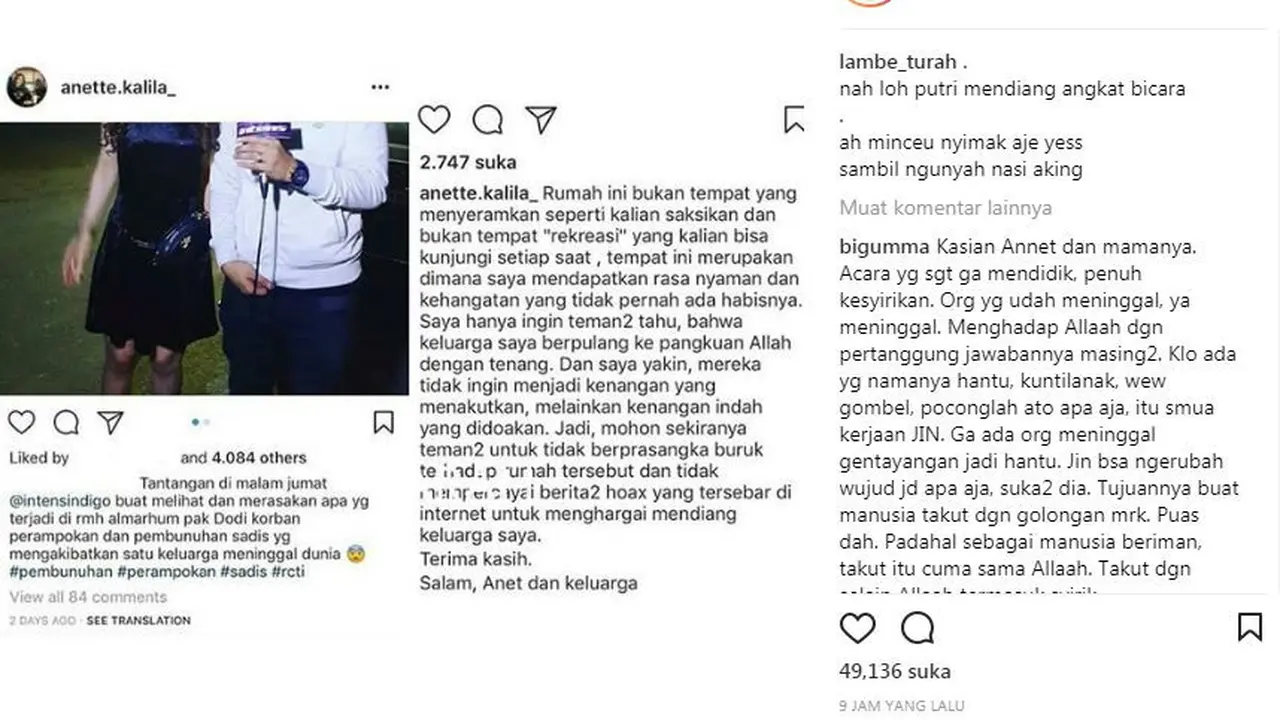 Rumah Dijadikan Lokasi Syuting, Zanetta, Korban Selamat dari Tragedi ...