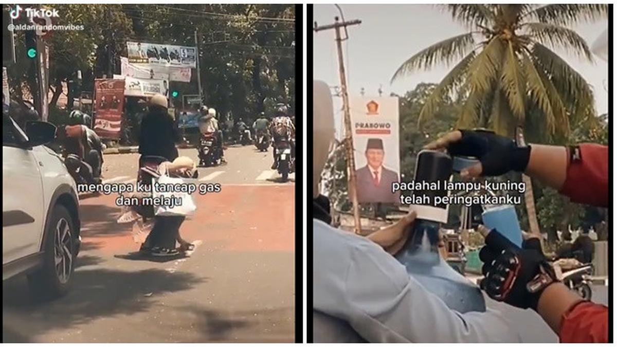 6 Kejadian Lucu di Lampu Merah Ini Tak Terduga, Jadi Perhatian ...