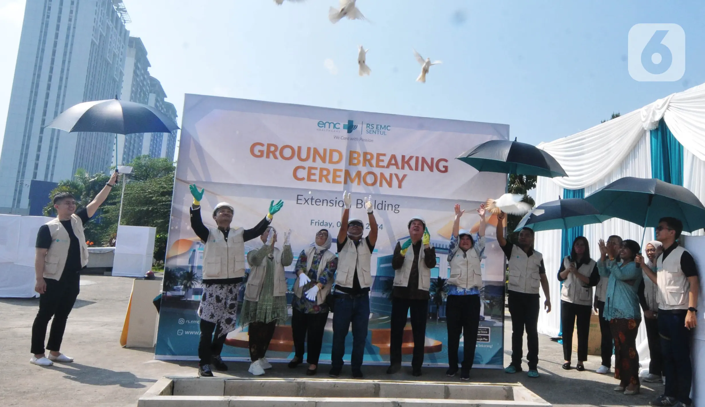 RS EMC Sentul Groundbreaking Gedung Baru - Foto Liputan6.com