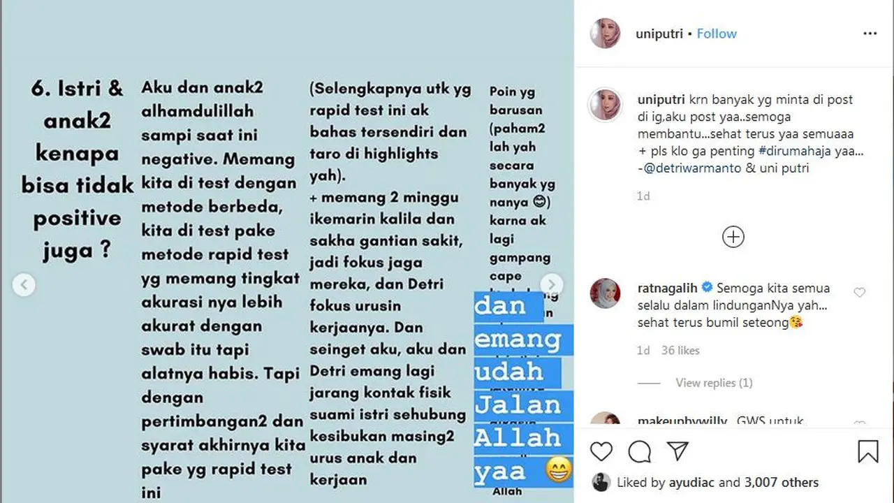 Detri Warmanto Positif Virus Corona, Ini Penyebab Istri dan Anak Tak ...