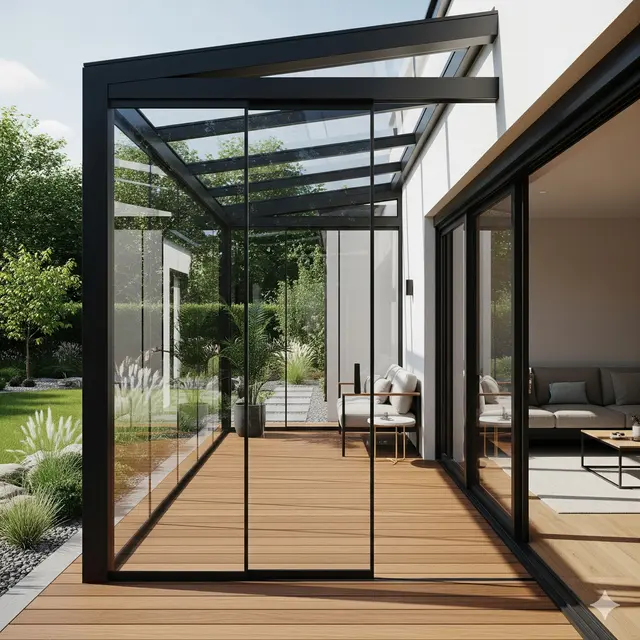 12 Model Teras Kaca yang Bikin Rumah Tampak Luas Lagi Ngetren 2025 ...