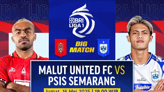 Link Siaran Langsung BRI Liga 1: Malut United FC vs PSIS Semarang di Vidio - On Off Liputan6.com