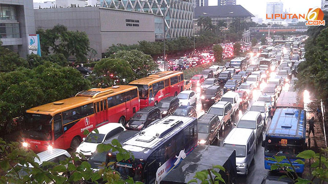 Jakarta Hujan, Berikut Titik Macet Jakarta Senin Pagi