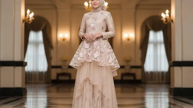 Rekomendasi 10 Model Long Dress Brokat Floral untuk Acara Spesial ...
