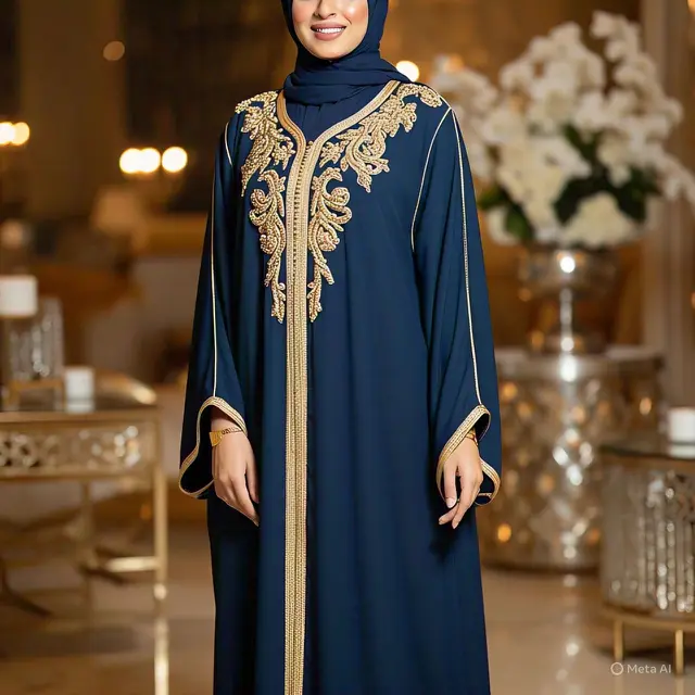 7 Kaftan Model Abaya Terbaru, Gaya Busana Muslim Modern yang Cocok ...