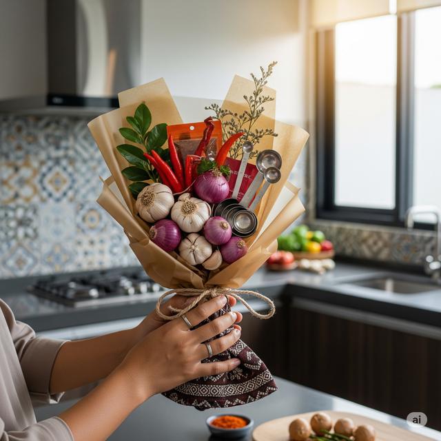 8 Ide Buket Bumbu Dapur dan Sayuran Unik, Cantik dan Fungsional
