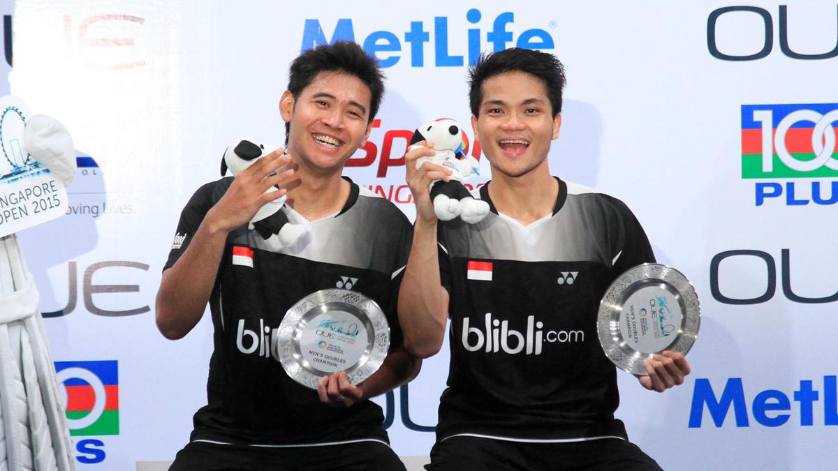 Angga Pratama/Ricky Karanda Suwardi Raih Gelar Ganda Putra Singapura Terbuka Super Series 2015 ...