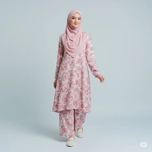 8 Model Gamis Midi Dress Motif Terbaru 2025 untuk Acara Semi Formal ...