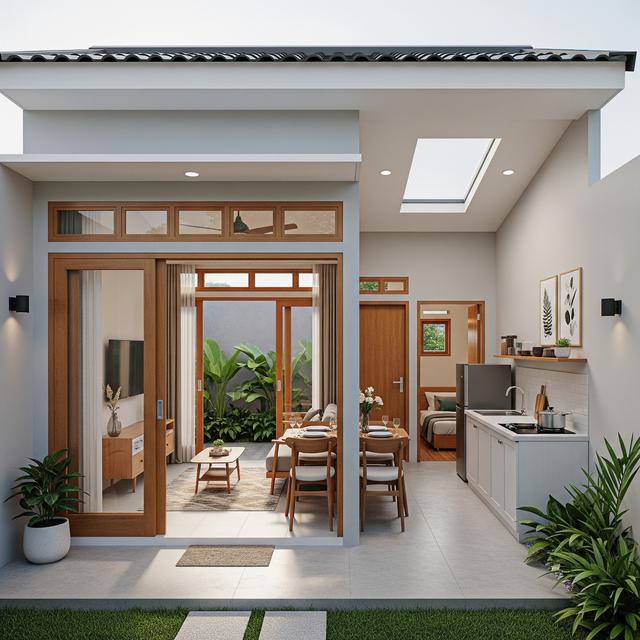 6 Desain Rumah Ukuran 6x8 Meter yang Fungsional, Solusi Hunian ...