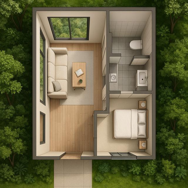 13 Denah Rumah 1 Lantai dengan Ruang Tamu Mini, Hemat Tempat Tapi Tetap ...