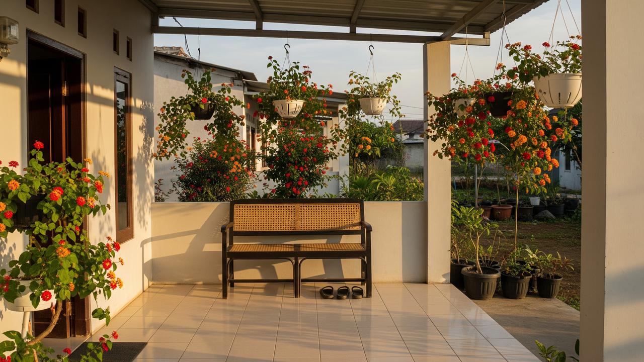 15 Tanaman Gantung untuk Teras Sempit yang Awet Meski Jarang Disiram ...
