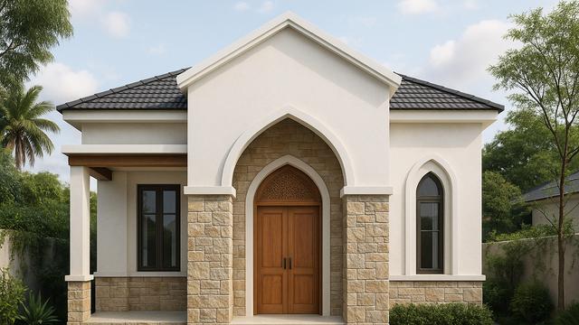 7 Desain Fasad Rumah Islami 7×10 Minimalis, Tampil Elegan dan Penuh ...