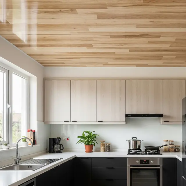 9 Model Dapur Plafon PVC, Interior Tampak Modern dan Estetik - Hot ...