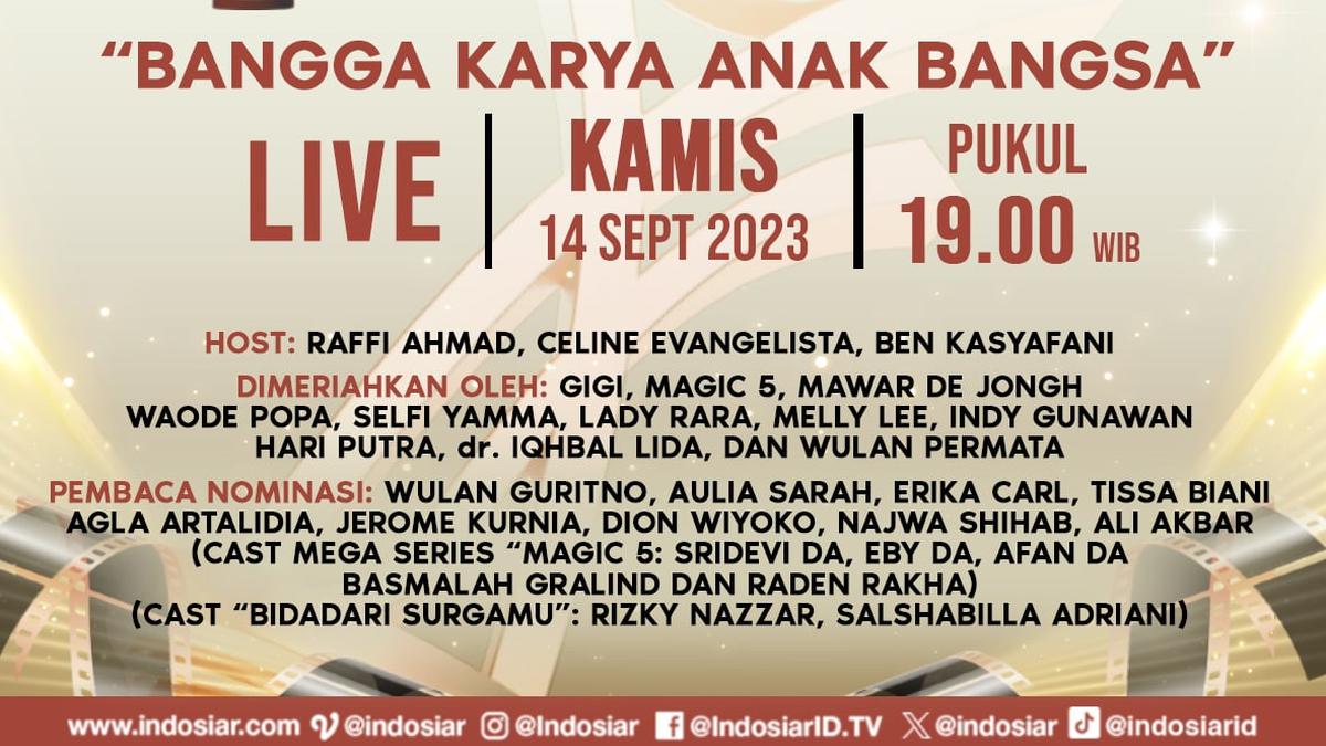 Daftar Pemenang Anugerah Lembaga Sensor Film 2023, Indosiar Raih ...