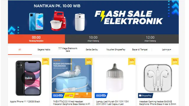 Cara Dapat iPhone Rp 1.000 di Shopee Flash Sale - Tekno Liputan6.com