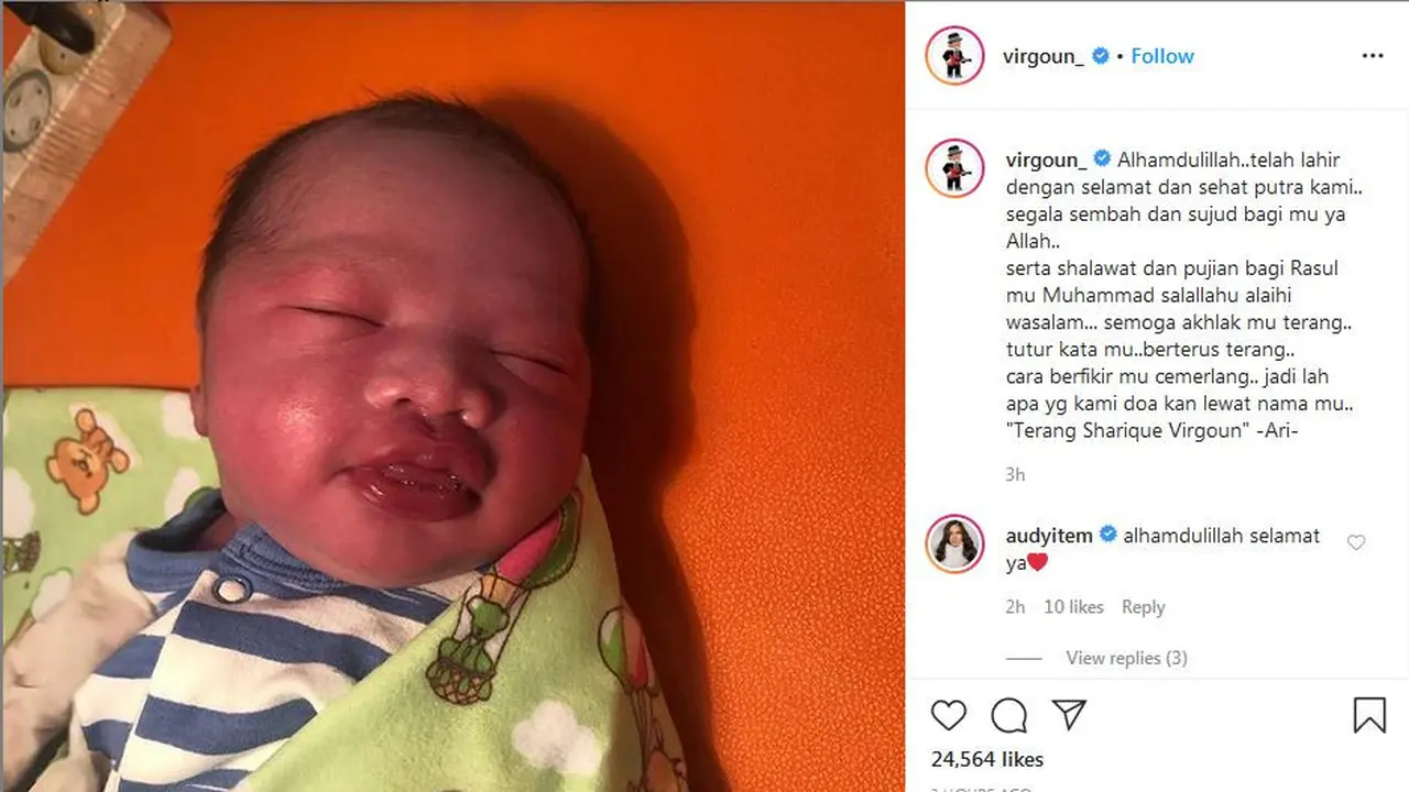 Virgoun Dikaruniai Anak Ketiga, Ungkap Nama Sang Bayi yang Penuh Doa ...