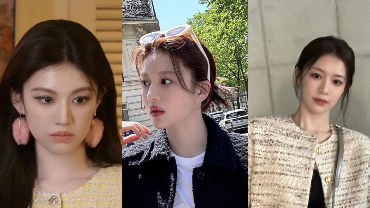 10 OOTD Mahal Go Yoon Jung dengan Blazer Tweed Blazer, Tampil Menawan ...