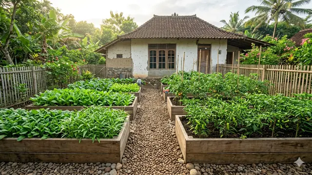 8 Inspirasi Desain Edible Garden Gaya Rustic di Halaman Belakang Rumah ...
