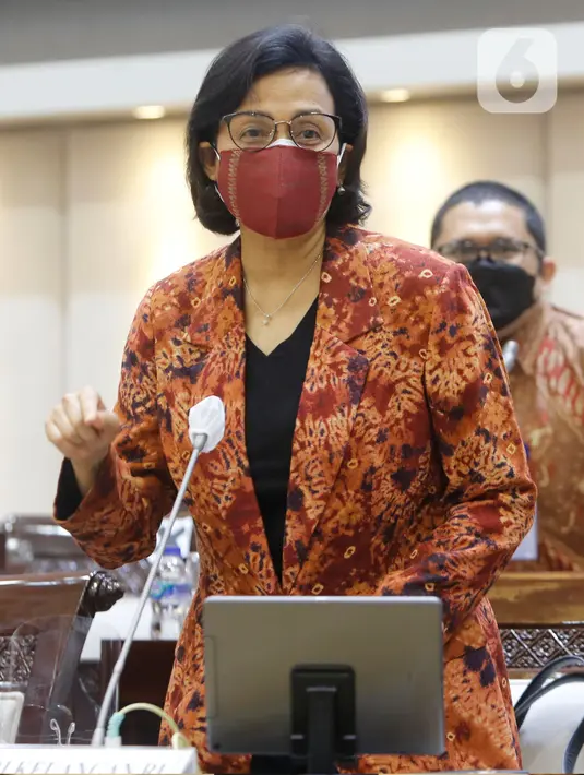 FOTO: Sri Mulyani Rapat dengan Komisi XI DPR Bahas Pagu Indikatif Kemenkeu - Foto Liputan6.com