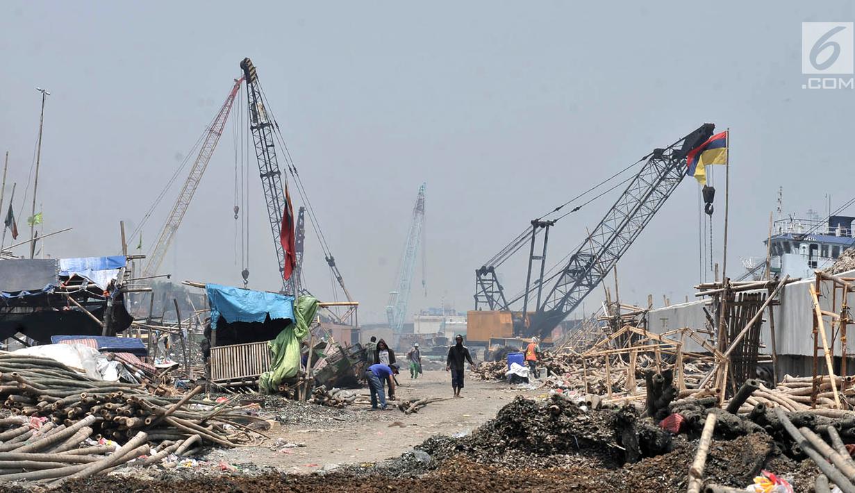 FOTO: Progres Pembangunan Tanggul Laut Raksasa Jakarta - Foto Liputan6.com