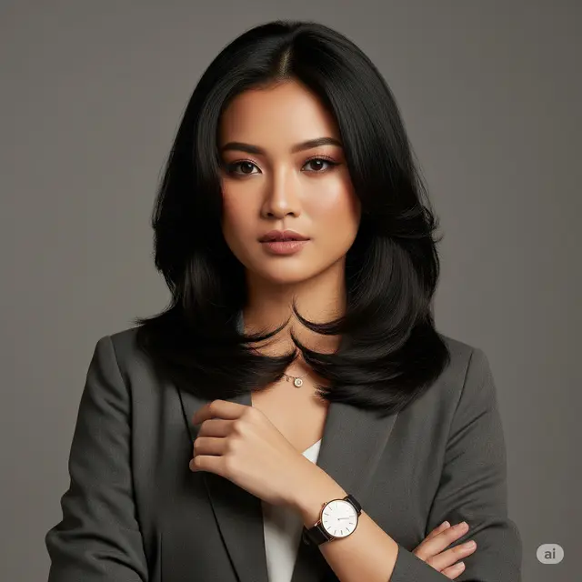 8 Inspirasi Model Rambut Layer Panjang untuk Wanita Karier Usia 25 di ...