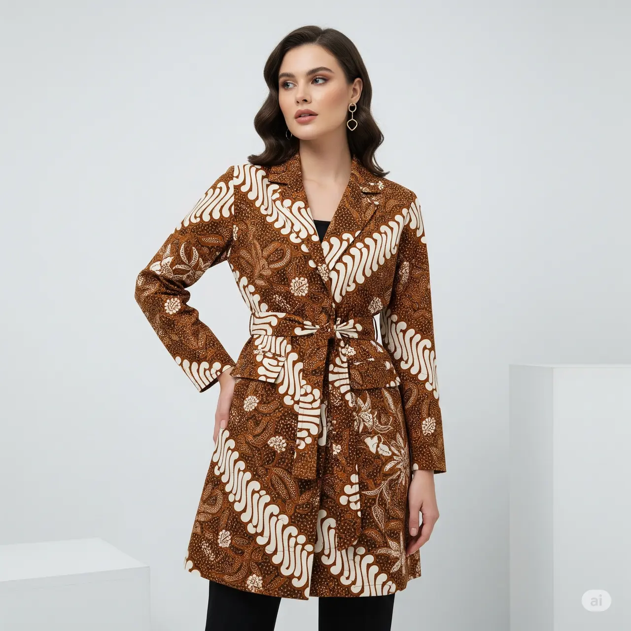 9 Model Baju Batik Blazer Panjang Modern Terbaru 2025, Tren Fashion ...