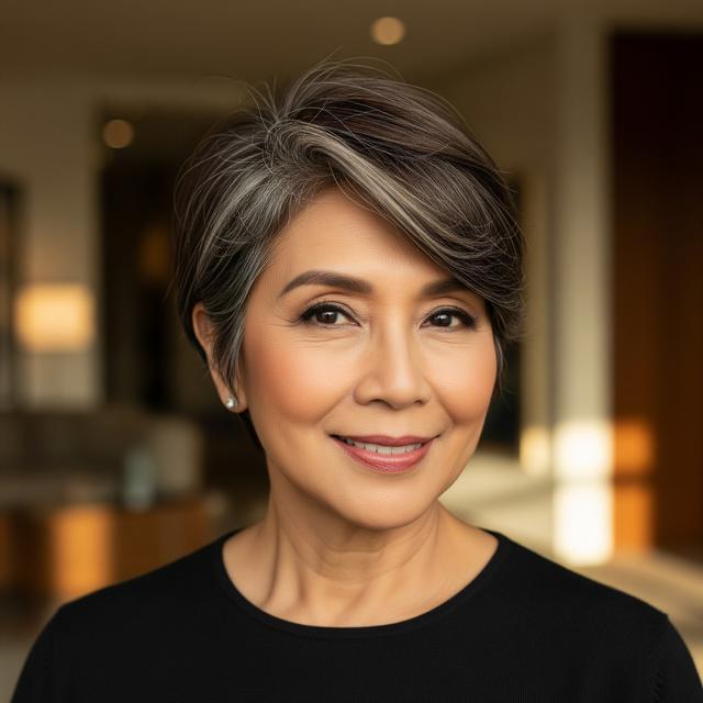 7 Model Rambut Pendek Wanita Usia 50 Tahun ke Atas, Stylish dan Mudah ...