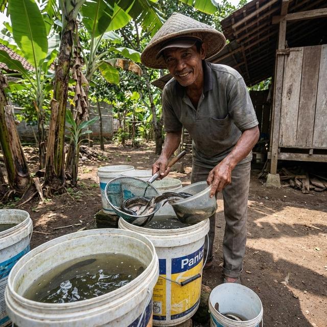 Cara Ternak Ikan Gabus di Ember Bekas Cat, Cepat Besar dan Sehat