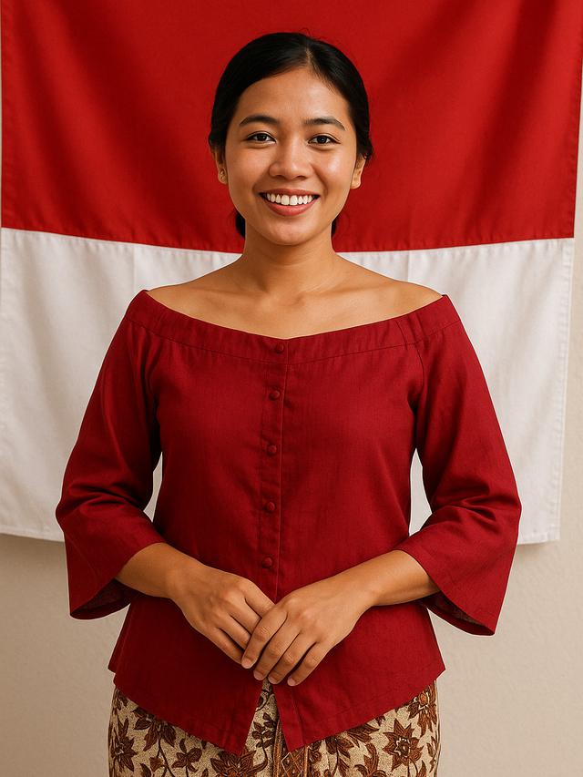 7 Model Kebaya Sabrina Kancing Depan Terbaru untuk Peringati Hari ...