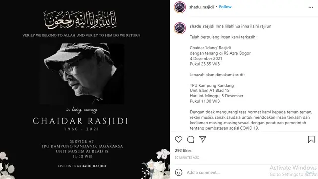 Keluarga Minta Tak Perlu Mengantar Idang Rasjidi ke Pemakaman, Doakan ...