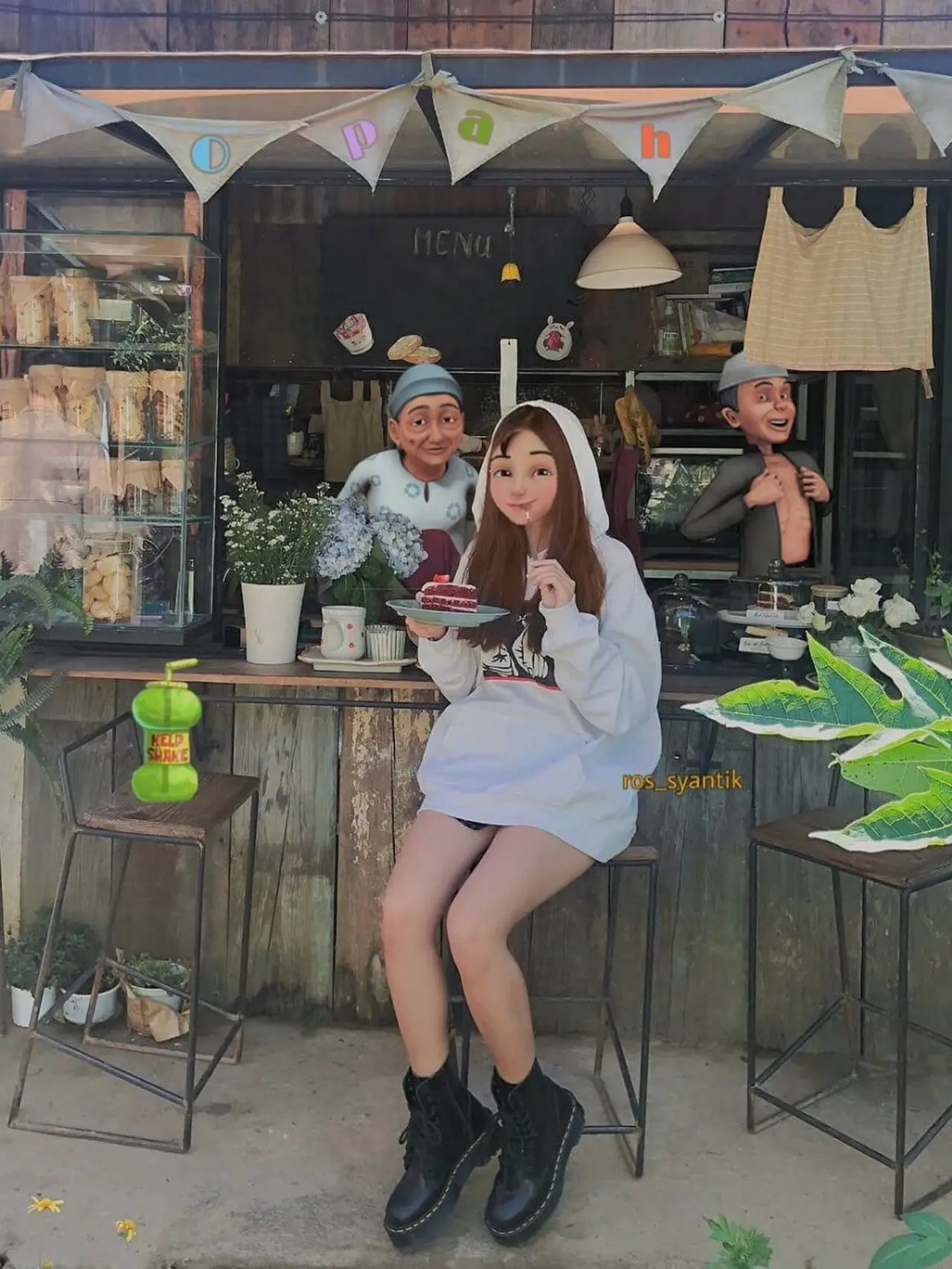 6 Editan Foto Kak Ros Upin Ipin Jadi Selebgram Hits Ini Modis Banget ...