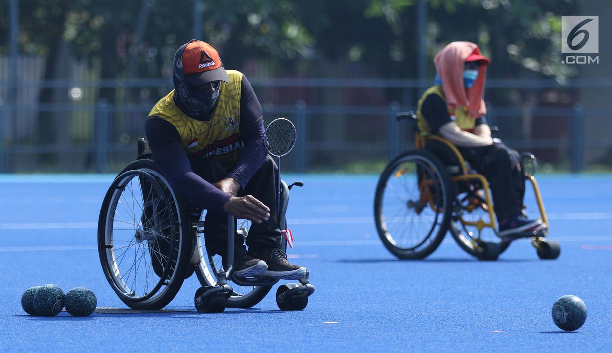 FOTO: Mengintip Latihan Atlet Lawn Bowls Jelang Asian Para Games 2018 ...