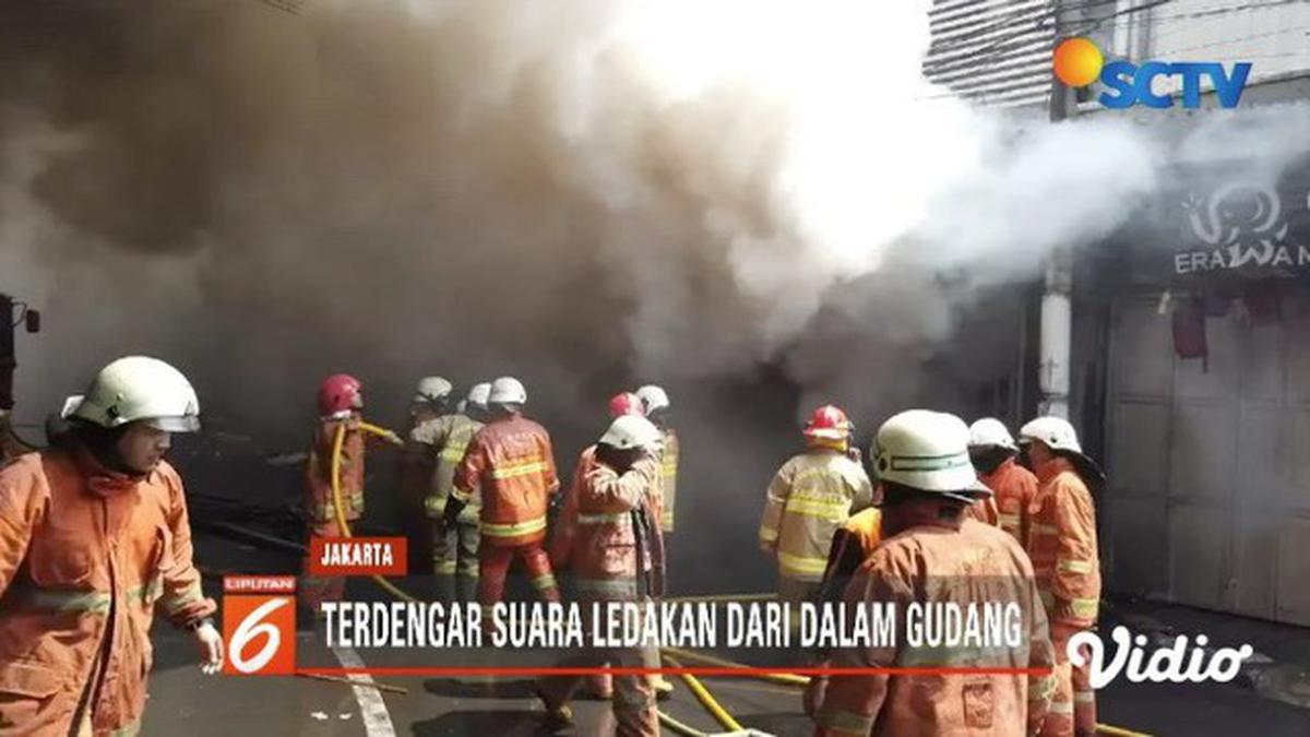 Gudang Kembang Api di Pasar Asemka Terbakar, Penyebab Belum Diketahui