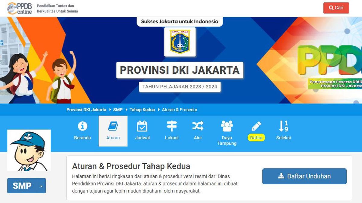 PPDB Jakarta 2023 Tahap Kedua Jenjang SMP, SMA dan SMK Dibuka, Ini Cara ...