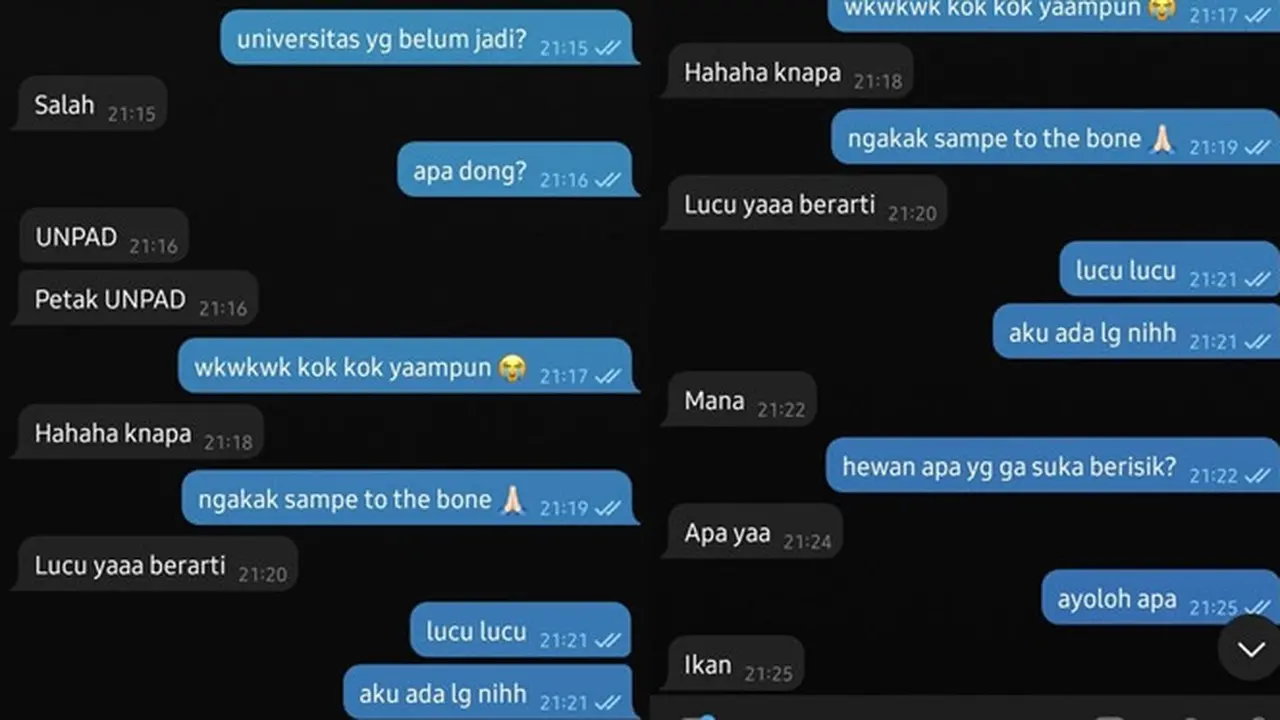 6 Chat ke Pacar Main Tebak-Tebakan Lucu Ini Bikin Senyum Lebar - Hot ...