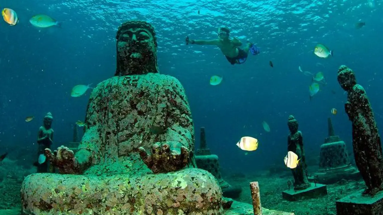 Menakjubkannya Pesona Candi Bawah Laut Pemuteran Bali - Citizen6 ...
