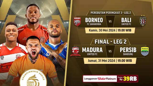 Jadwal Siaran Langsung Final BRI Liga 1 Championship Series di Vidio Pekan Ini - Indonesia Bola.com