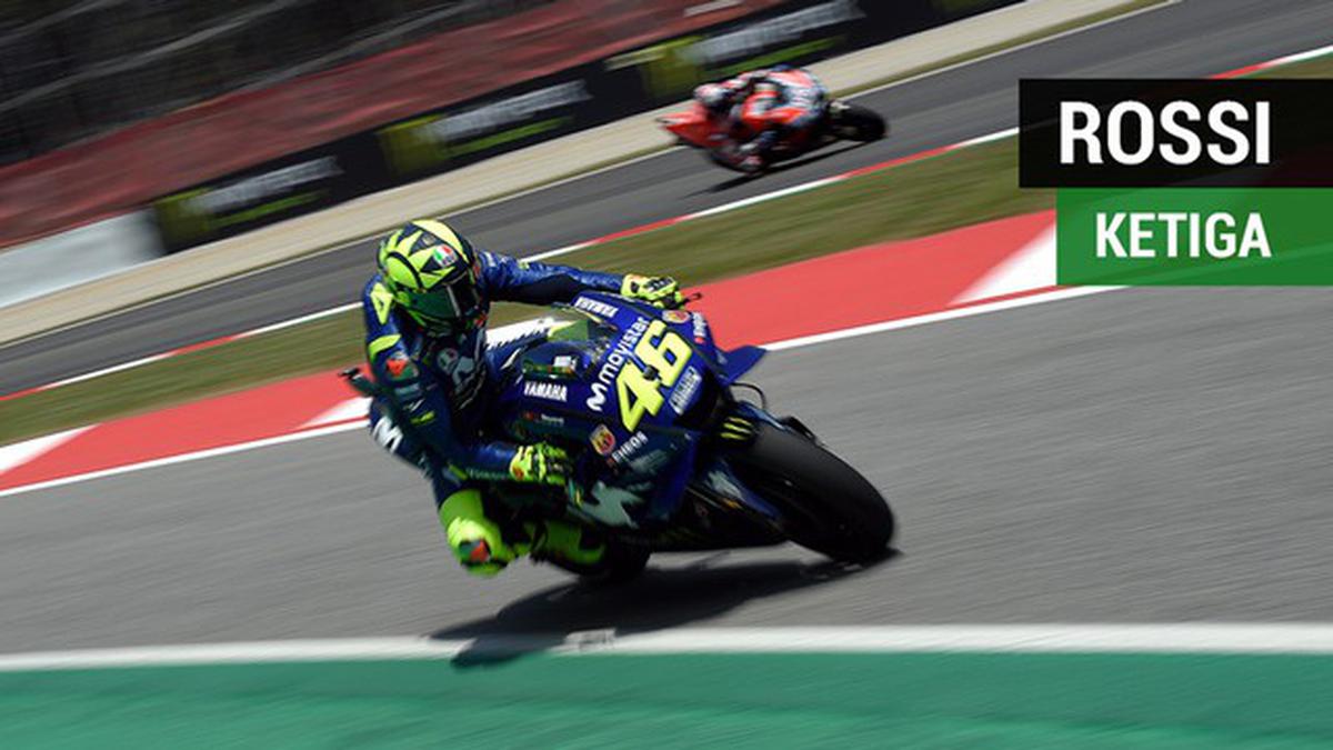 VIDEO: Valentino Rossi Start Posisi Ketiga di MotoGP Belanda