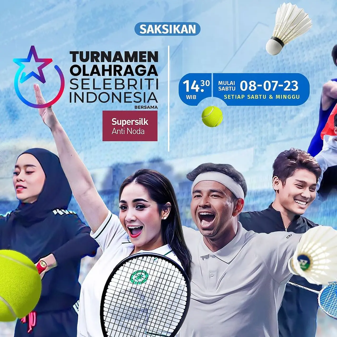 Pertandingan Badminton Pasangan Fenomenal Raffi x Nagita VS Rizky ...