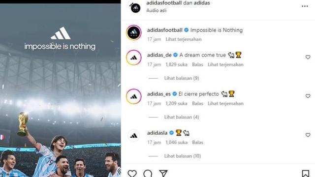 Makna Emoticon Kambing di Instagram Lionel Messi dan Adidas Usai ...