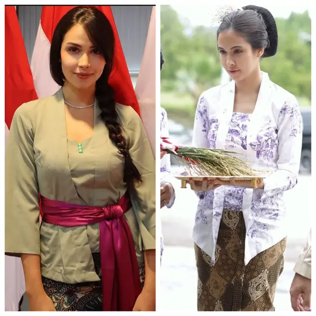 6 Potret Estelle Linden Dalam Balutan Kebaya Resmi Jadi Warga Negara