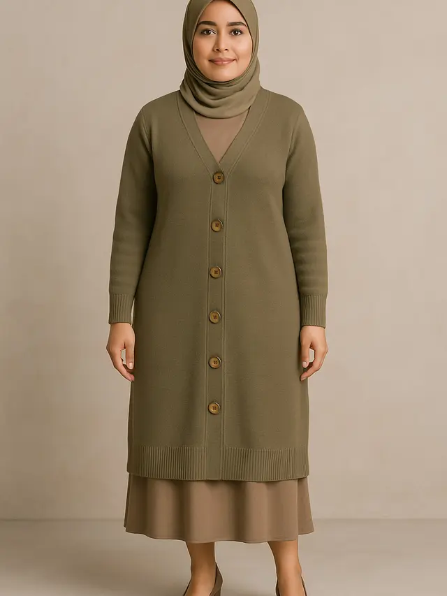 7 Cardigan Rajut Panjang untuk Kondangan, Tampil Sederhana tapi ...