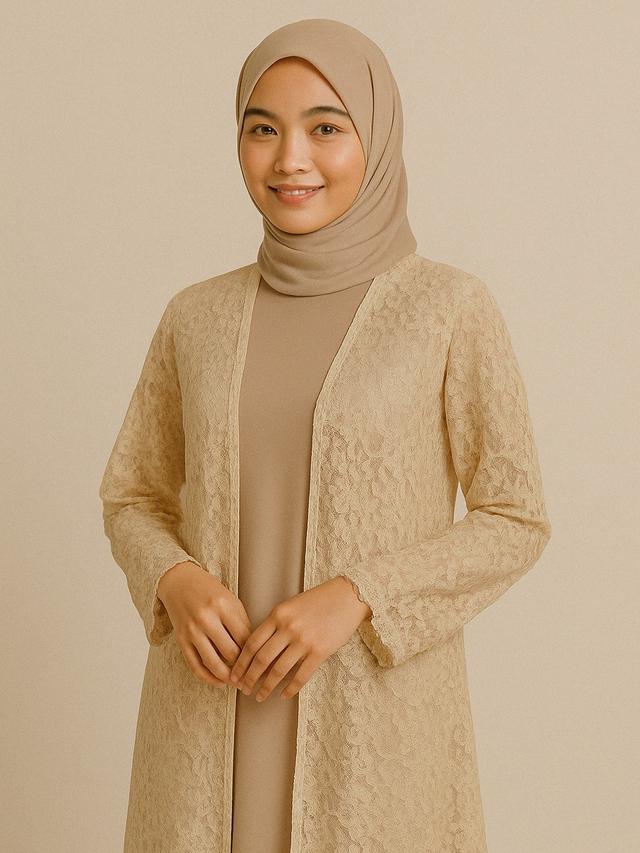 8 Inspirasi Model Outer Brokat Panjang dan Pendek Terbaru 2025, Pilihan ...